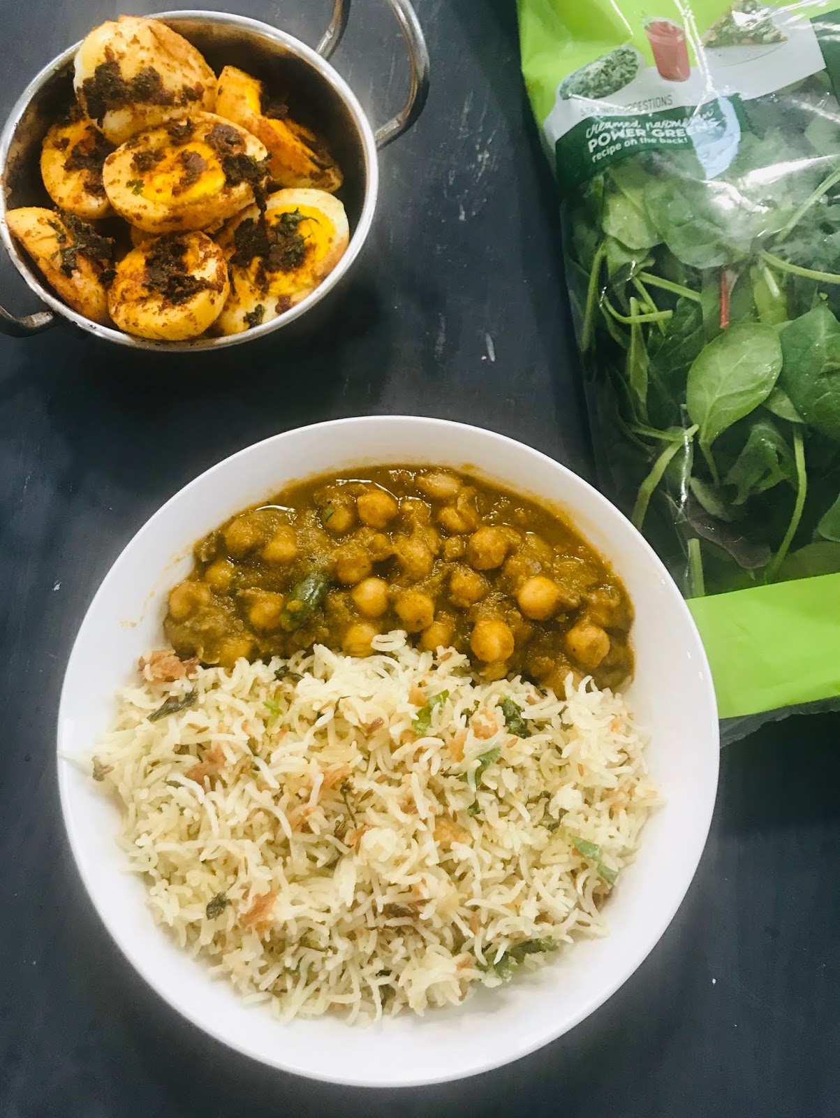 Saag Chana Masala :With Costco power greens pack | For a Healthy ...