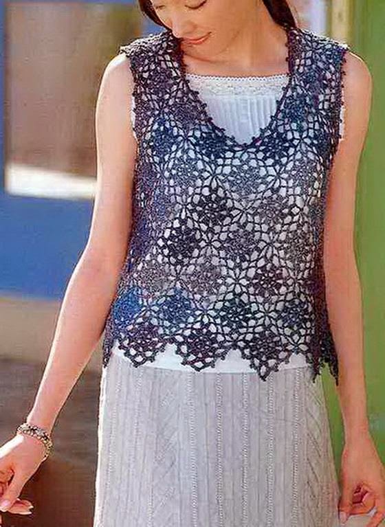 Crochet Sweaters Crochet Vest Free Pattern Nice Lace Stylish And Easy