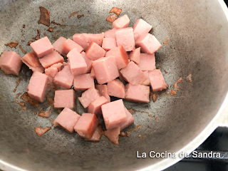 La Cocina de Sandra: Arroz con Jamonilla y Garbanzos (Spam Ham)