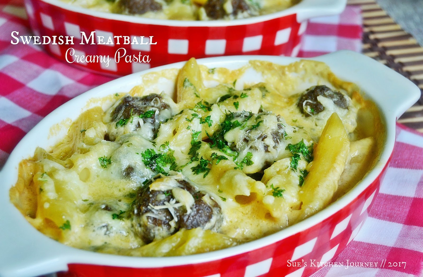 Swedish Meatball Creamy Pasta ~ Swesia's Journey