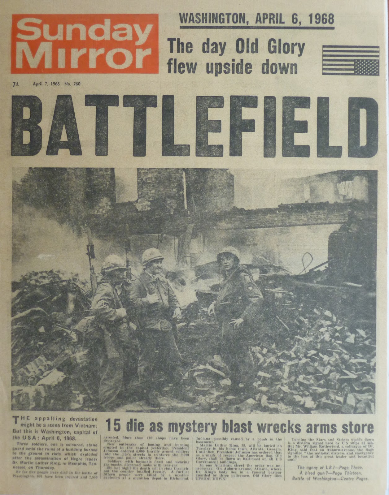 Hold The Front Page: Random Cutting - Washington DC Riot 1968