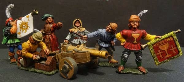 Land of the Lead: 28mm Hussite artillery gun and crew
