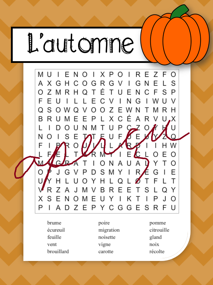 la classe de caro.: Saison: L'automne