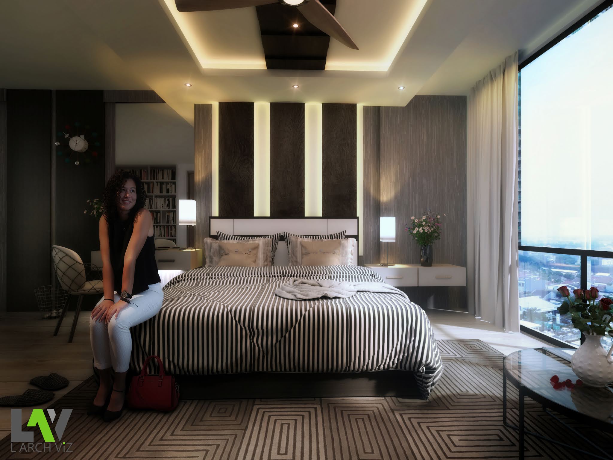 INTERIOR RENDER: Master Bedroom #1