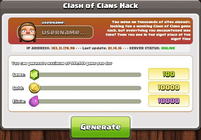 Clash of Clans Hack Gem Generator