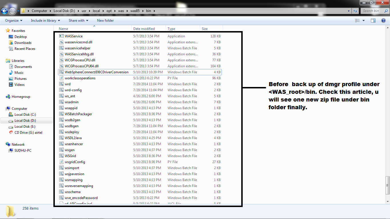 Ibm Websphere Application Server Backing Up Deployment Manager Dmgr Profile Configuration In 6491