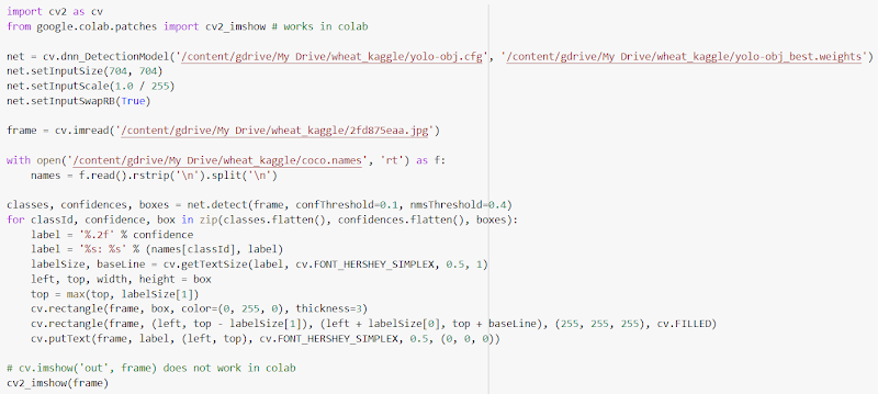 How to use opencv-python with Darknet's YOLOv4?