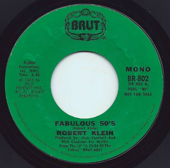 WHITE DOO-WOP COLLECTOR: REVIVAL YEARS...Robert Klein aka Little Robert & The K's.