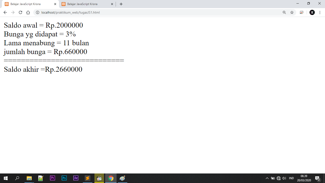 Modul halaman 30 PHP & JavaScript