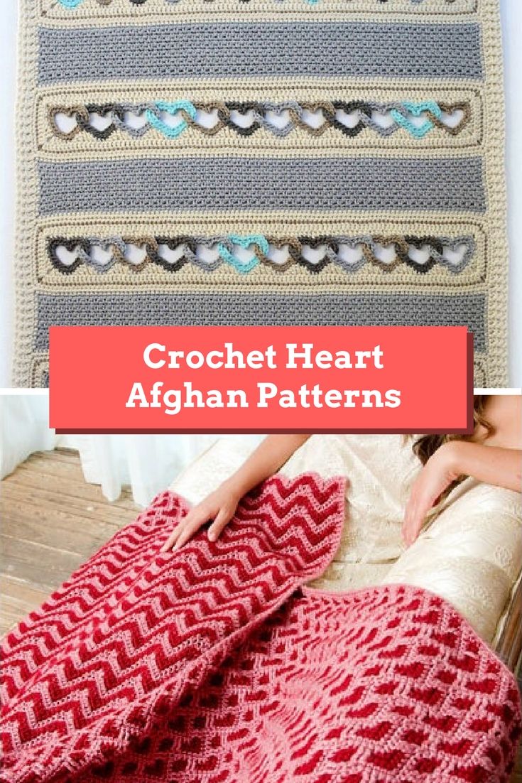 Crochet Afghan Pattern With Hearts - Ovie Media