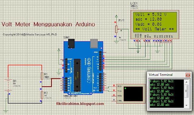 CARA MEMBUAT VOLT METER ARDUINO - FIKRI IBRAHIM N