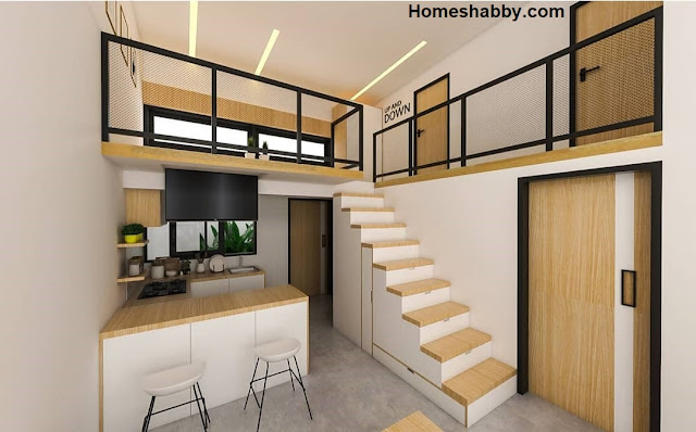 Desain Rumah Minimalis Split Level dengan Luas Bangunan 40 Meter ...