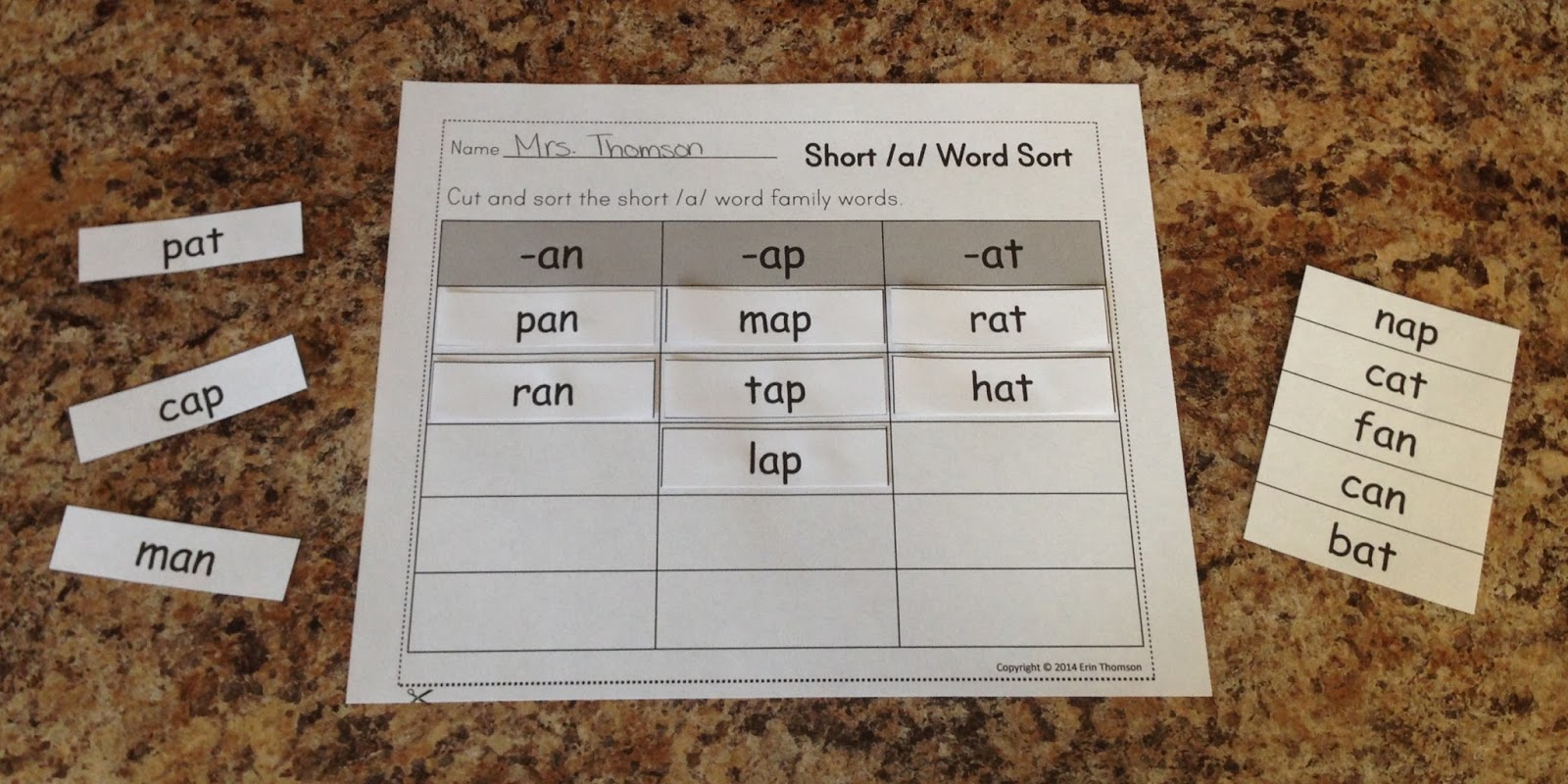 Mrs. Thomson's Primary Printables: Literacy