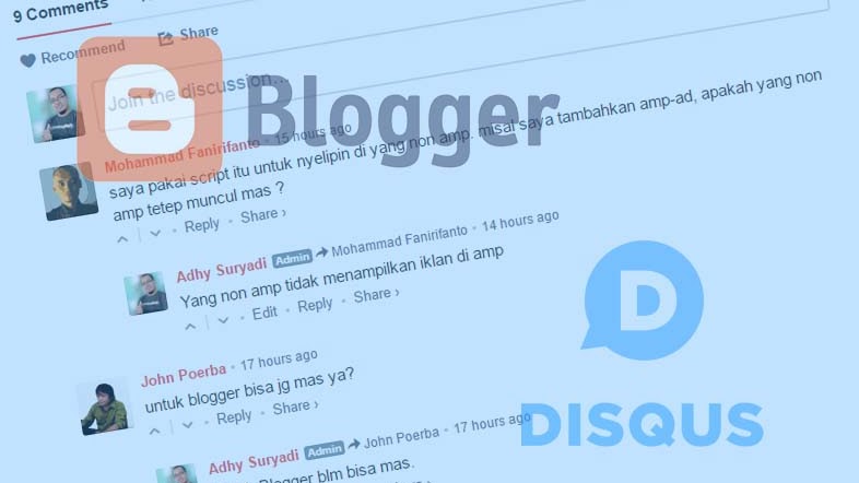 Disqus Khusus Untuk Blogger Dengan AMP HTML