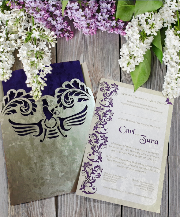 ZINIA JC : Navjote Invitation Card Designs