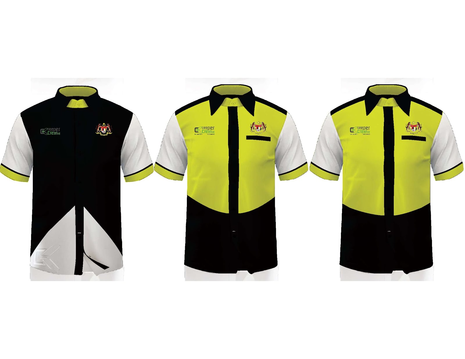 Baju korporat Custom made pelbagai design dan warna | Casual Striped