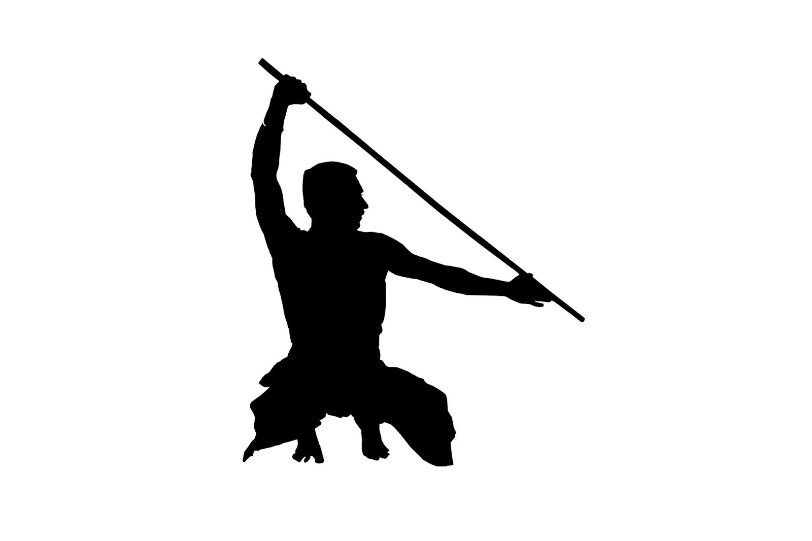 Panchabootha International Martial Arts Academy: Silambam Clipart , vector