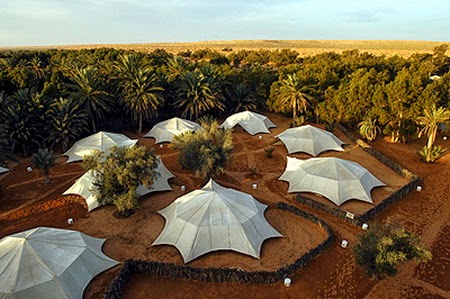 En 5 photo l’oasis de Ksar-Ghilane - Tunisie Voyage et Loisir