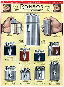 Custom Lighters: Ronson lighter company