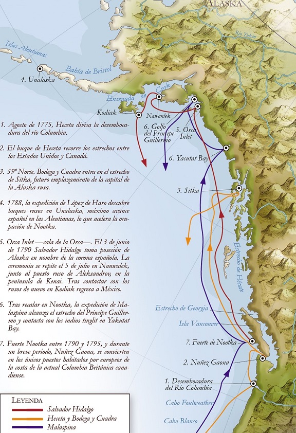 ESPAÑA ILUSTRADA: EXPEDICIÓN DE HECETA Y BODEGA A ALASKA Y LA COSTA ...