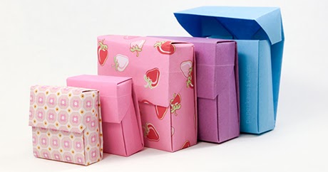 Flip Top Box Origami | Paperized Crafts