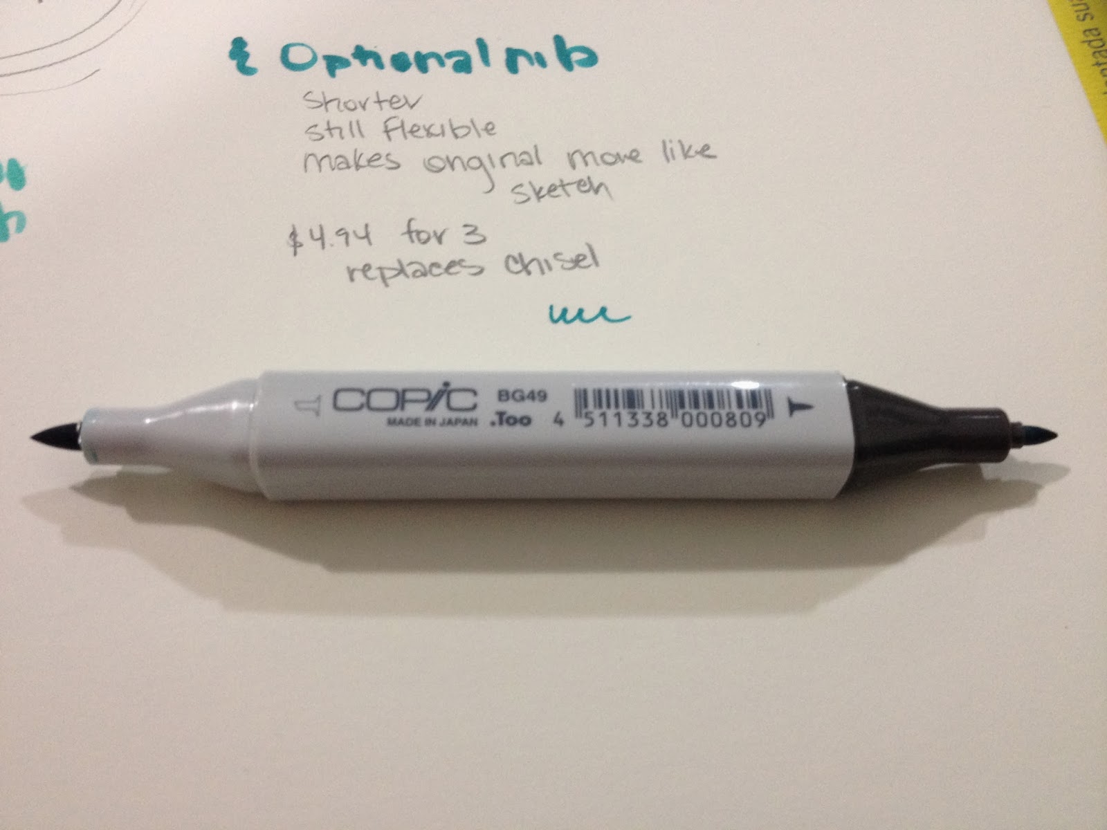 Copic Sketch Super Brush VS. Copic Original Optional Nib