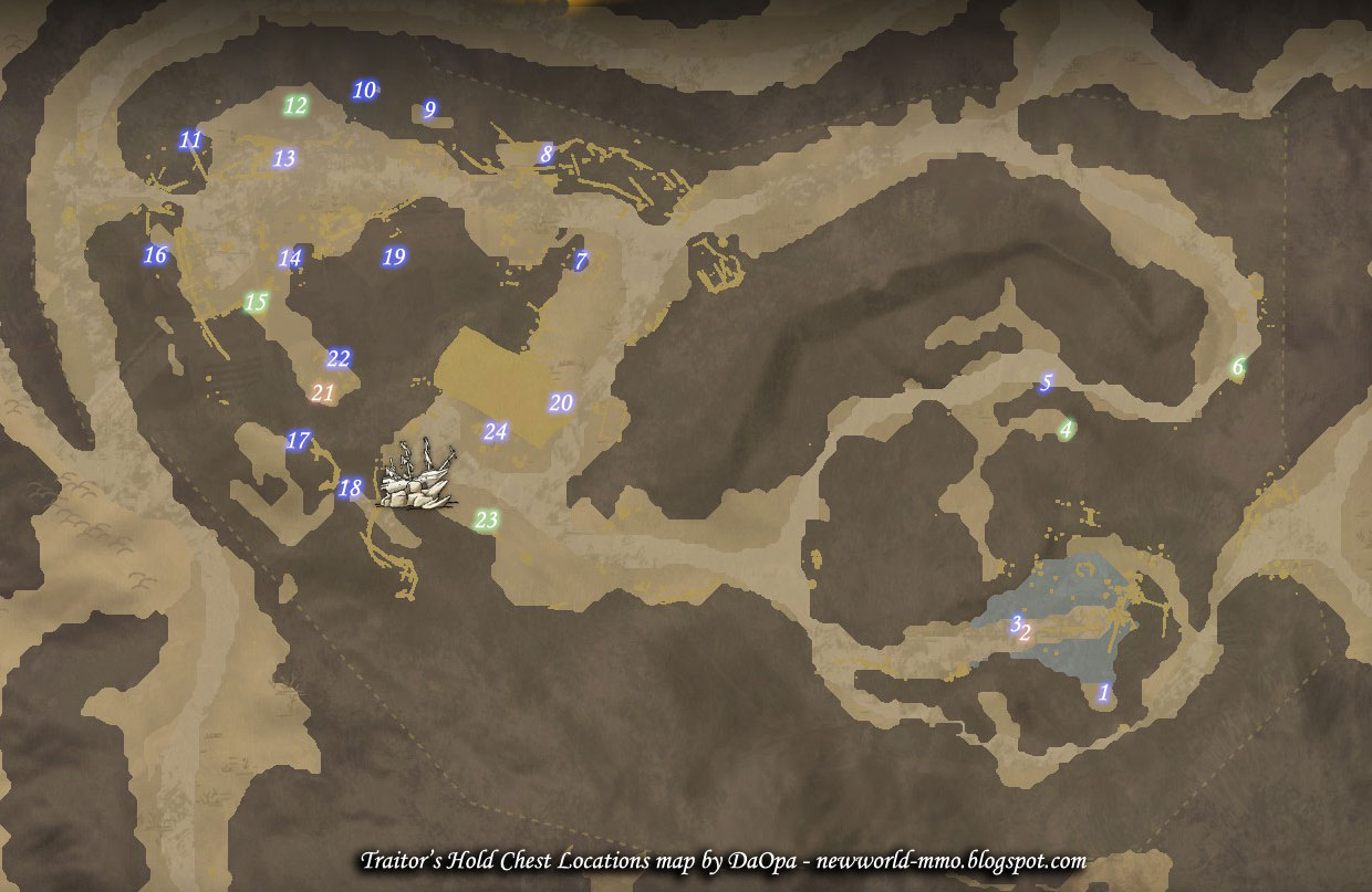 New World: Traitor's Hold chest locations