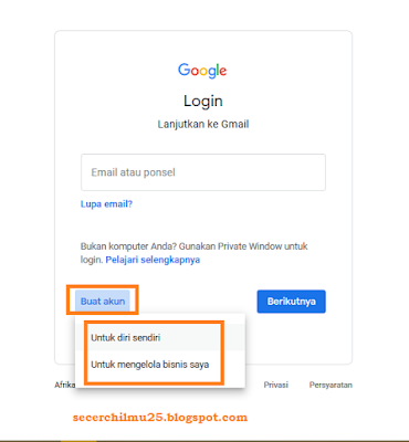 Cara Membuat Gmail Baru [2020] ~ Secercah Ilmu