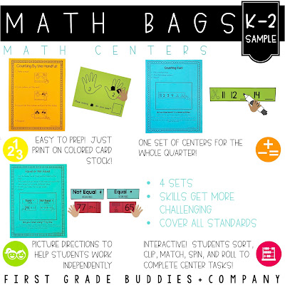 Math and ELA Centers Simplified | First Grade Buddies