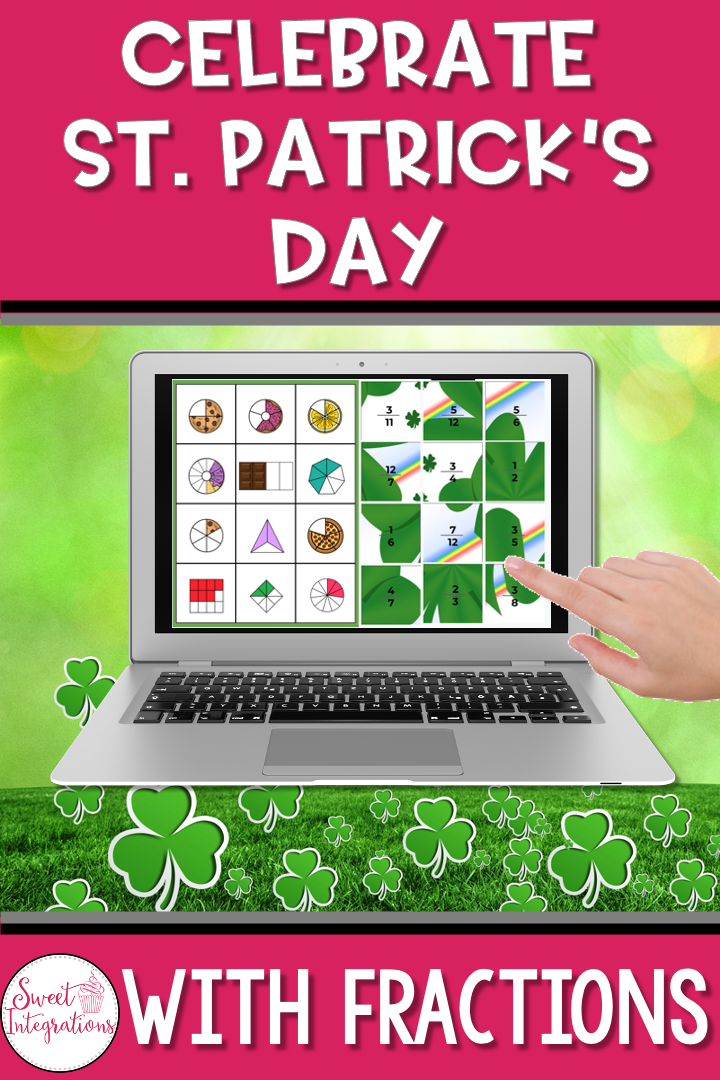 Celebrate St. Patrick's Day With Digital Fractions Activities | Sweet ...