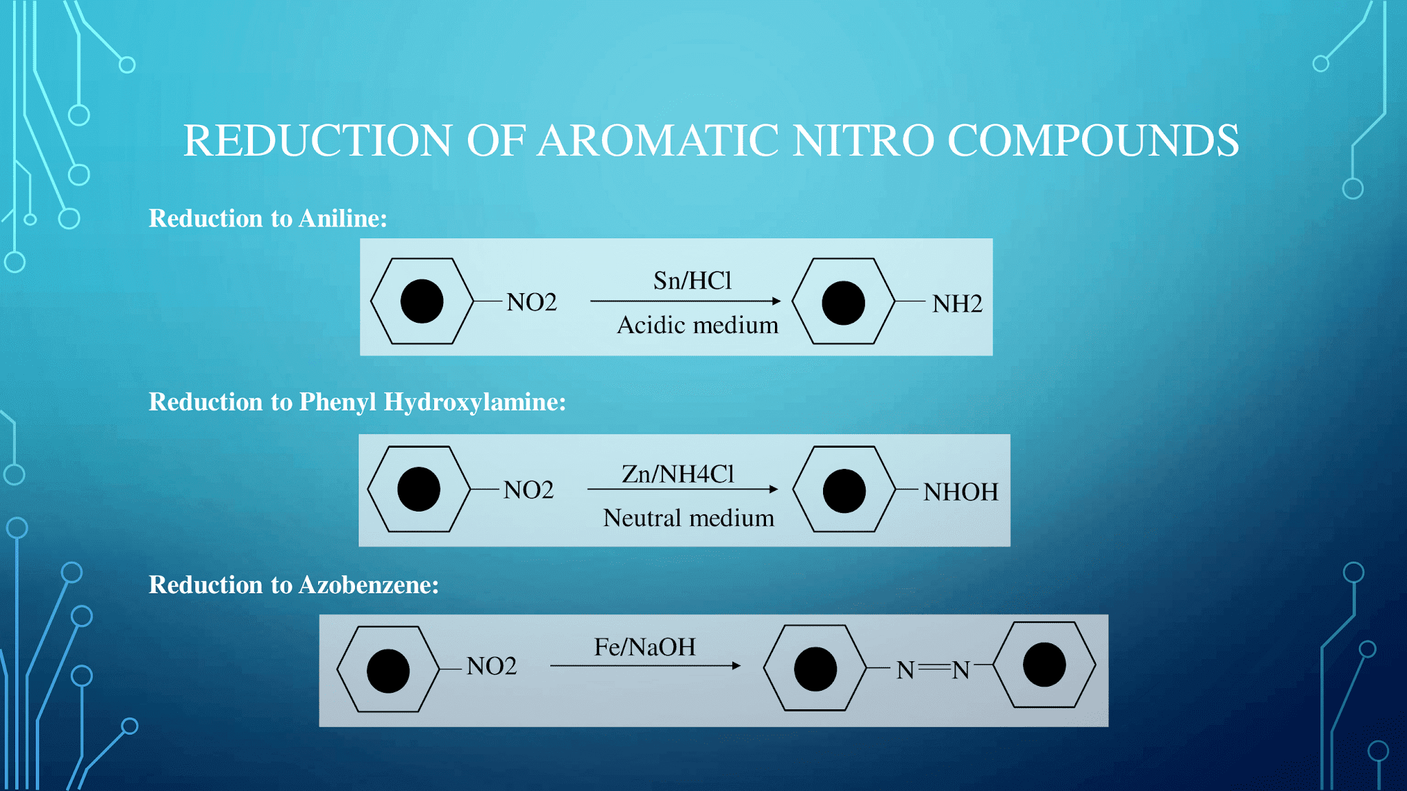 Reduction of Nitro Compounds