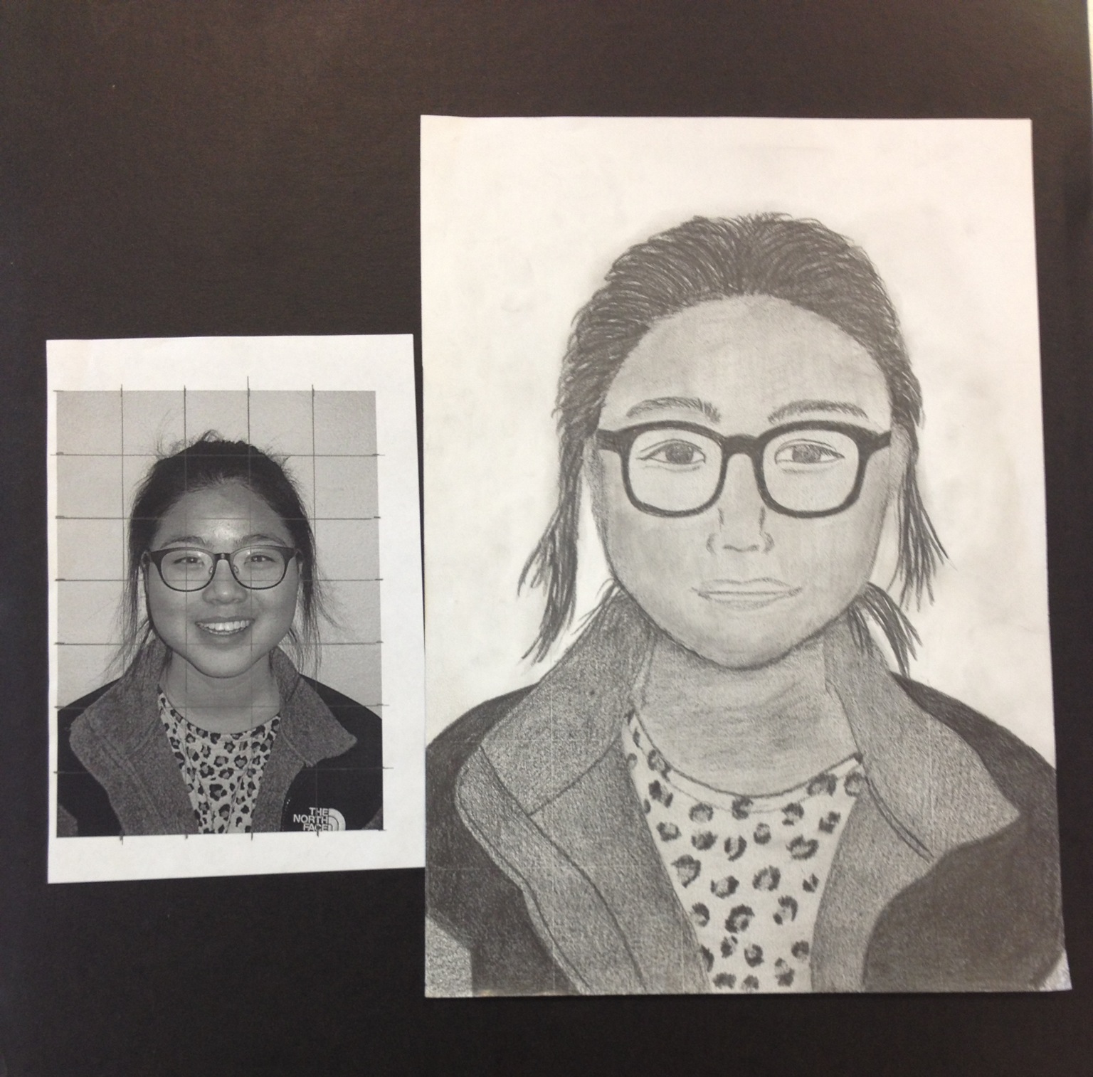 OCS High School Art: Art 3: Wood Block Prints; Art 1 Self Portraits ...