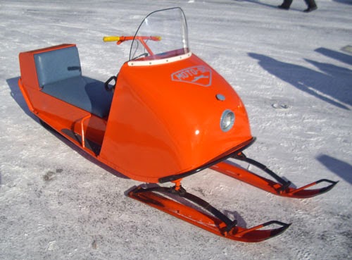 Back in the Day Snowmobile Get-Away: A great vintage snowmobile