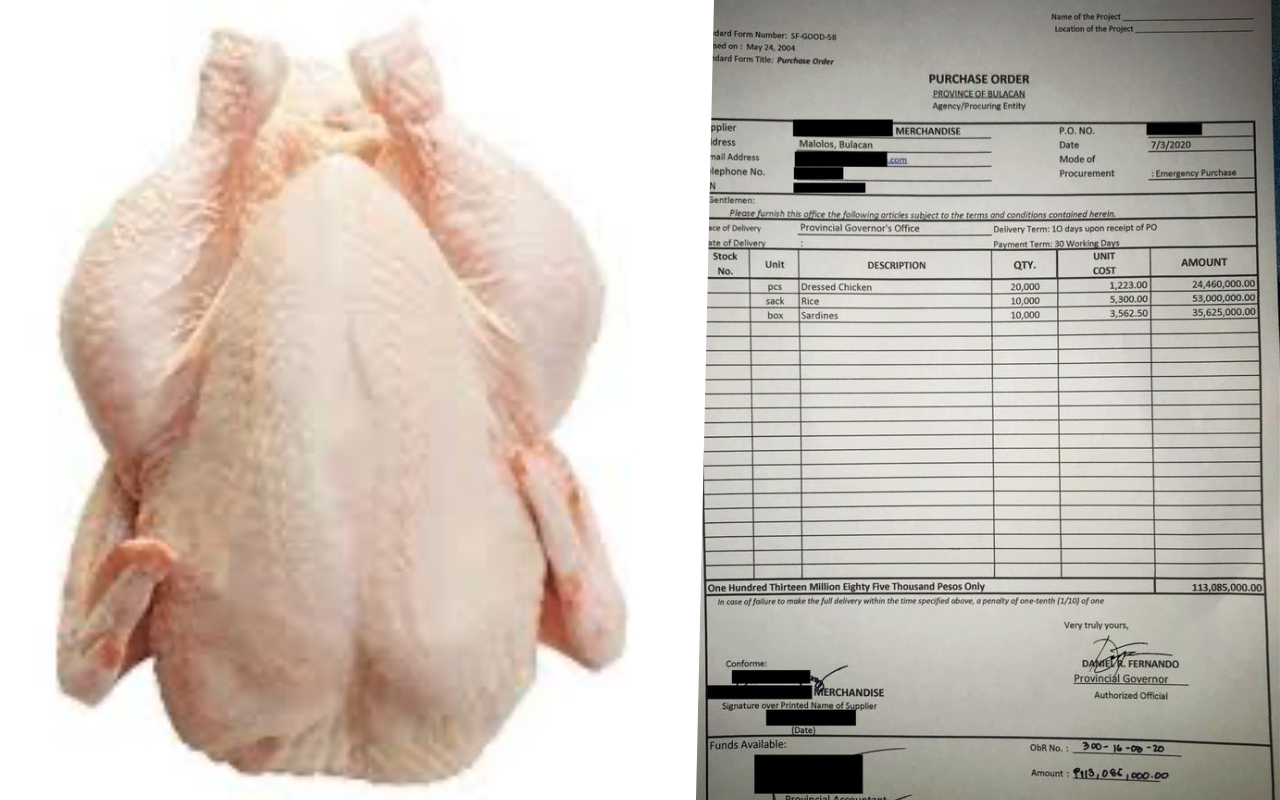 P1,223 halaga ng isang buong manok sa Bulacan, pinaiimbestigahan ng COA ...