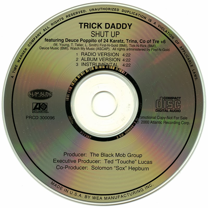 Promo, Import, Retail CD Singles & Albums: Trick Daddy - Shut Up ...