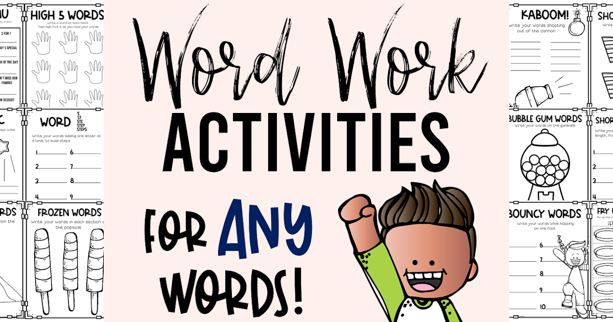 Word Work Activities for ANY Words | Mrs. Bremer's Class