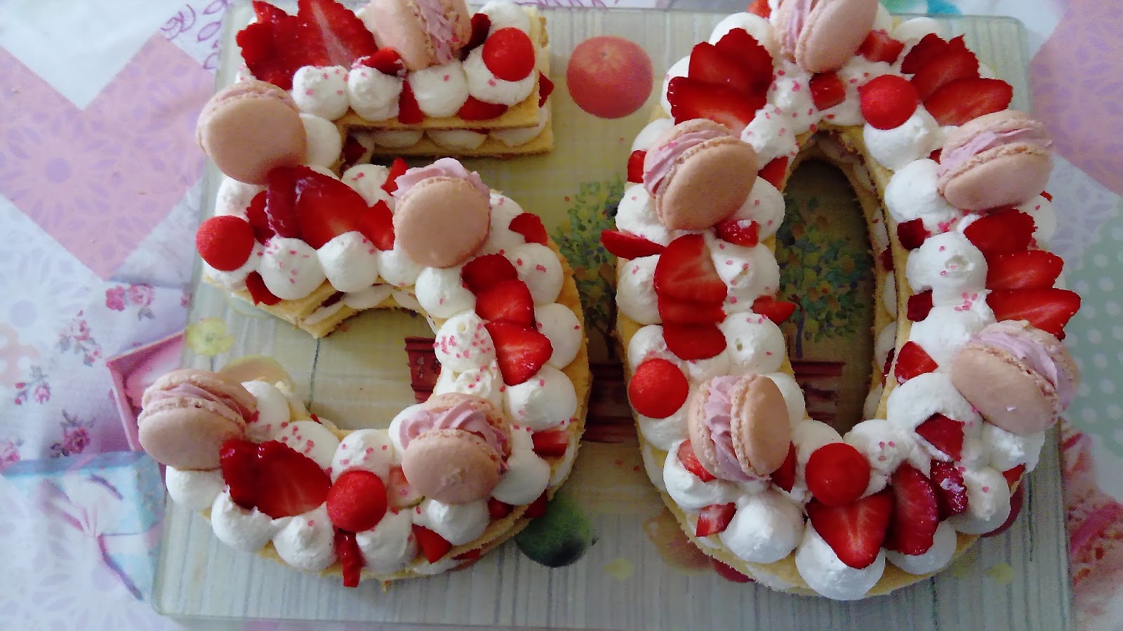 les passions de talie: Number cake aux fruits rouges