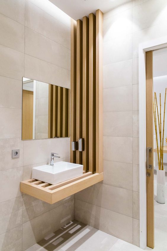 Different ideas for using wooden planks in interior design