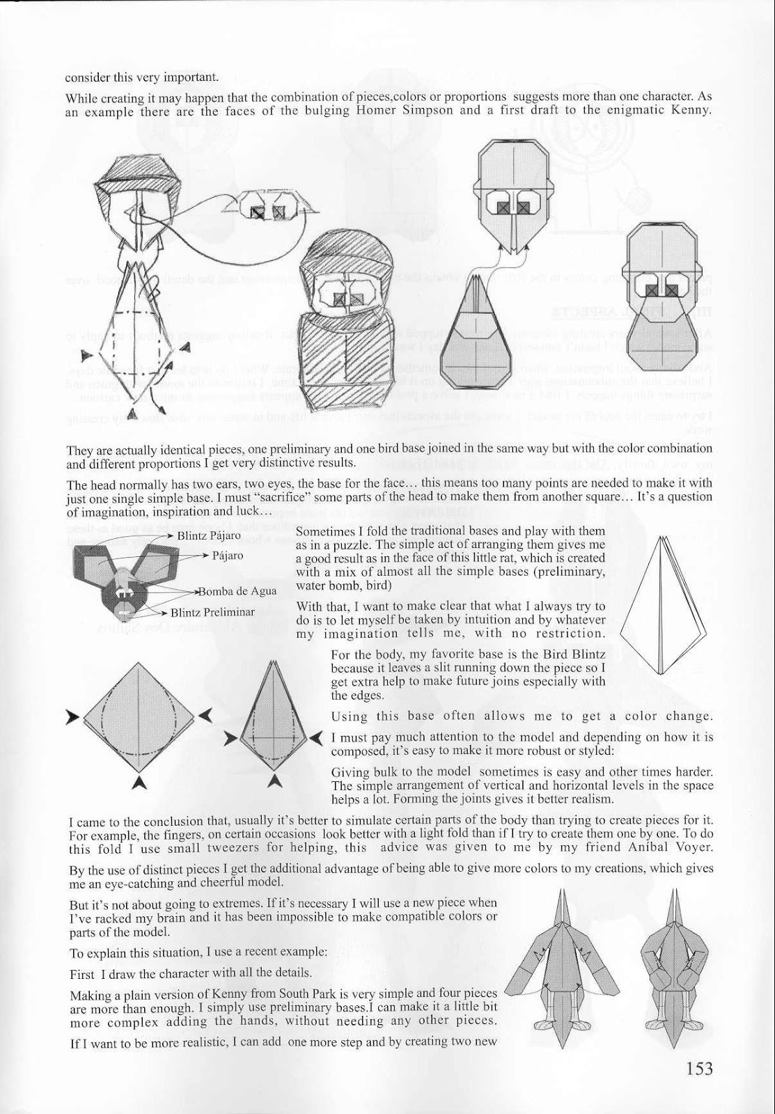 Origami Cartoon 3-Halle - Ruby Book Origami