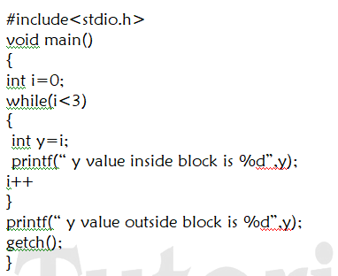 Scope of variables in C ~ TUTORIALTPOINT- Java Tutorial, C Tutorial ...
