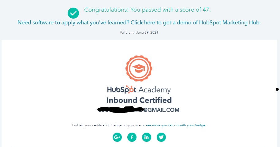 一下午取得Hubspot Inbound證照心得