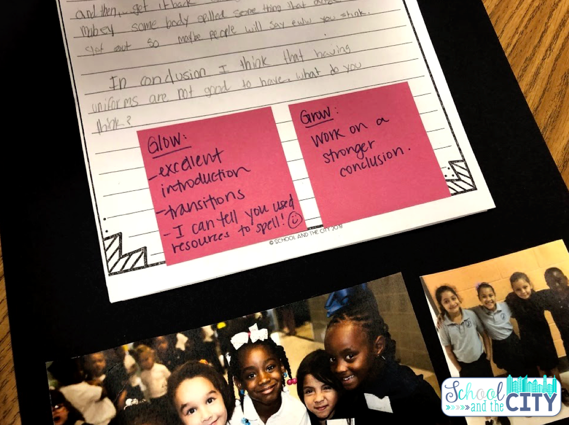 Opinion Writing with Text-Based Evidence - School and the City