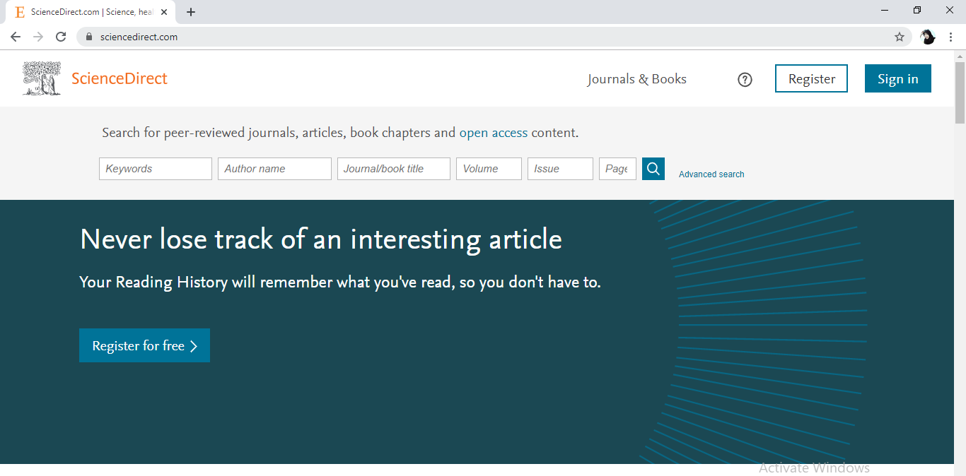 Cara Download Journal Berbayar Secara Gratis di ScienceDirect - Diallogi