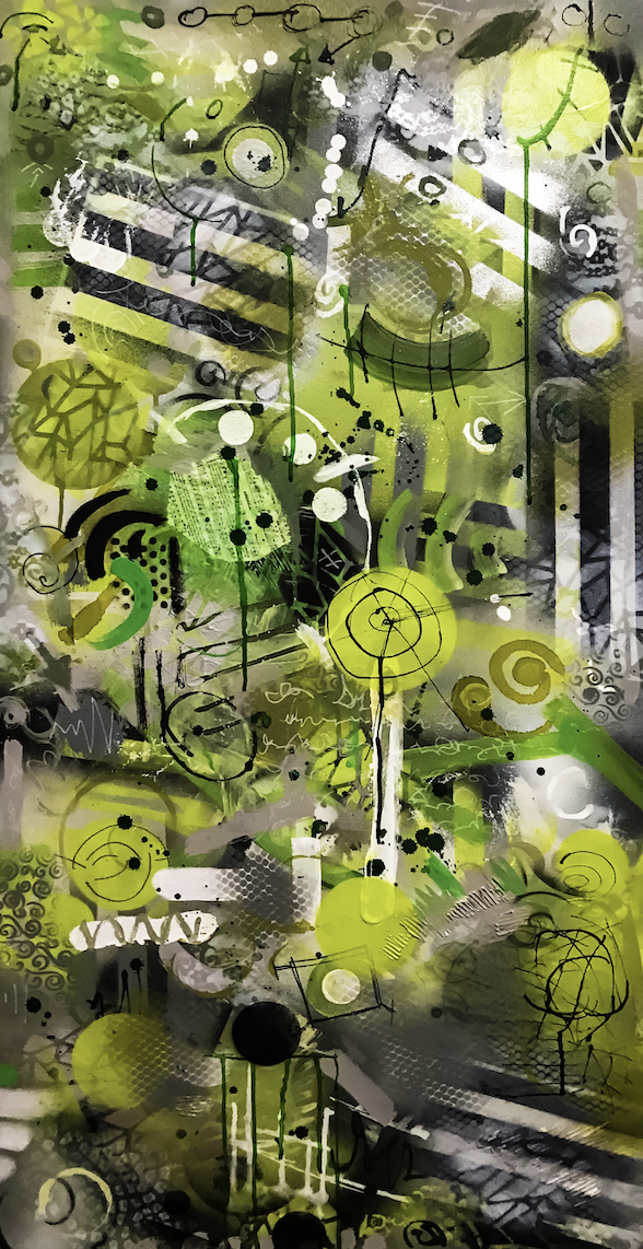 Daily Painters Abstract Gallery: "#nuclearwar" Original Modern ...