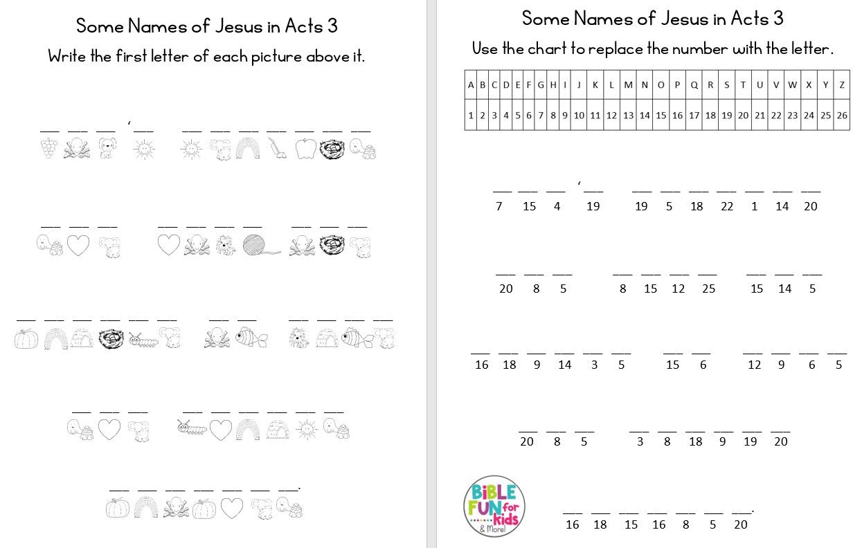 Acts Chapter 4 | Bible Fun For Kids