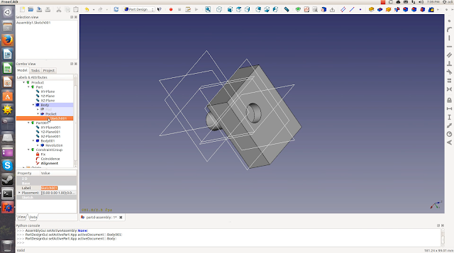 Freecad assembly workbench - mwlopi