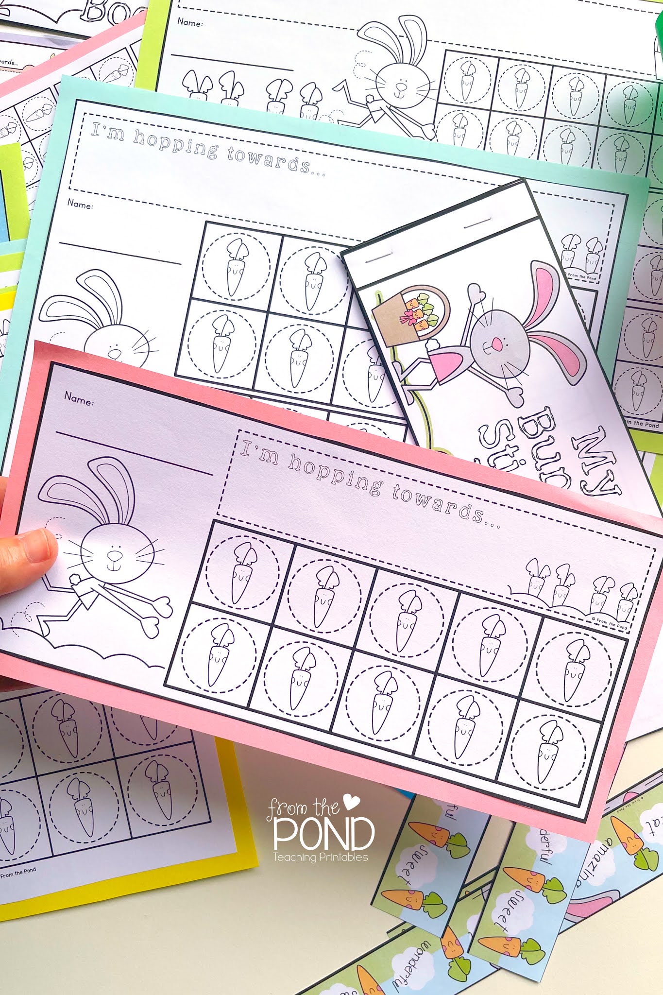 Hopping Bunny Behavior Incentive Chart Pack | From the Pond