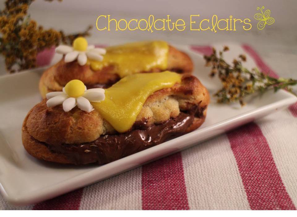 Chocolate eclairs - Cook the cake