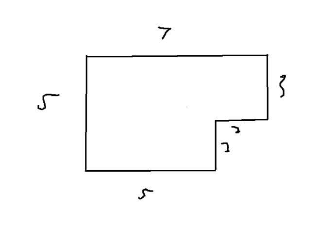 Mr. Lattanzi's Math Blog: Area of an Irregular Rectangular Figure