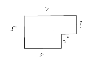 Mr. Lattanzi's Math Blog: Area of an Irregular Rectangular Figure